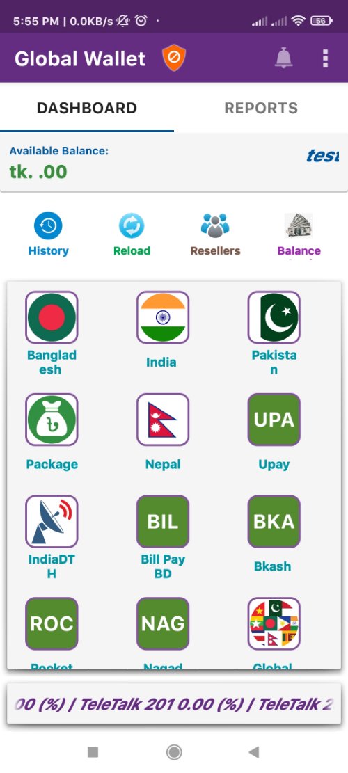 Descarga de APK de Global Wallet Mobile Recharge para Android