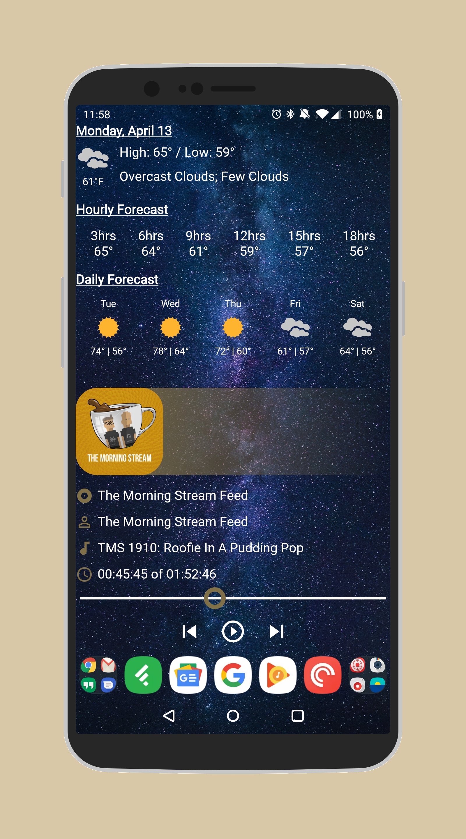 Simple Weather & Media Player Latest Version v2020.Apr.18.12 for Android