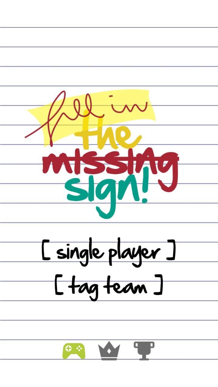 Fill In the Missing Sign! APK for Android Download