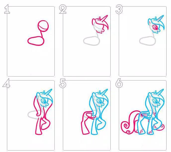 How To Draw Princess Cadence Step By Step