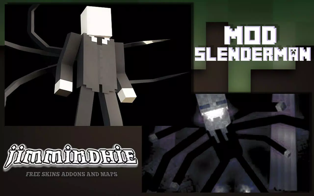 Minecraft Wallpaper Enderman And Slenderman