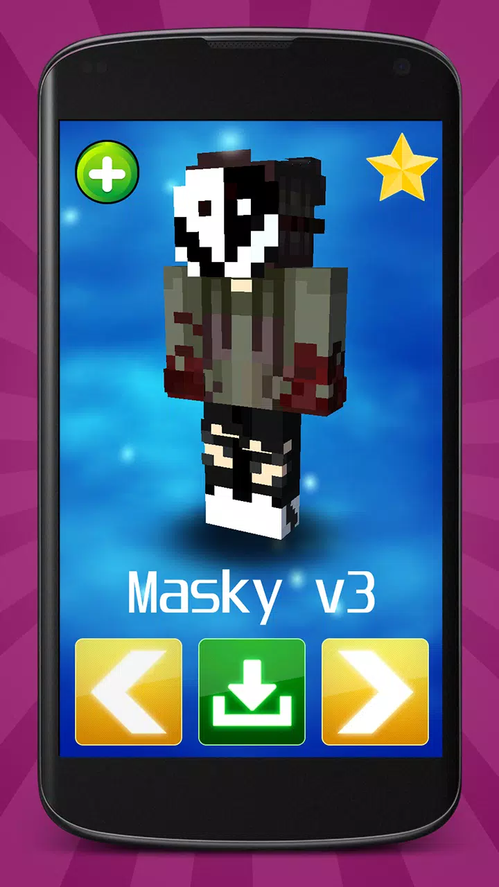 Masky Creepypasta Minecraft Skin