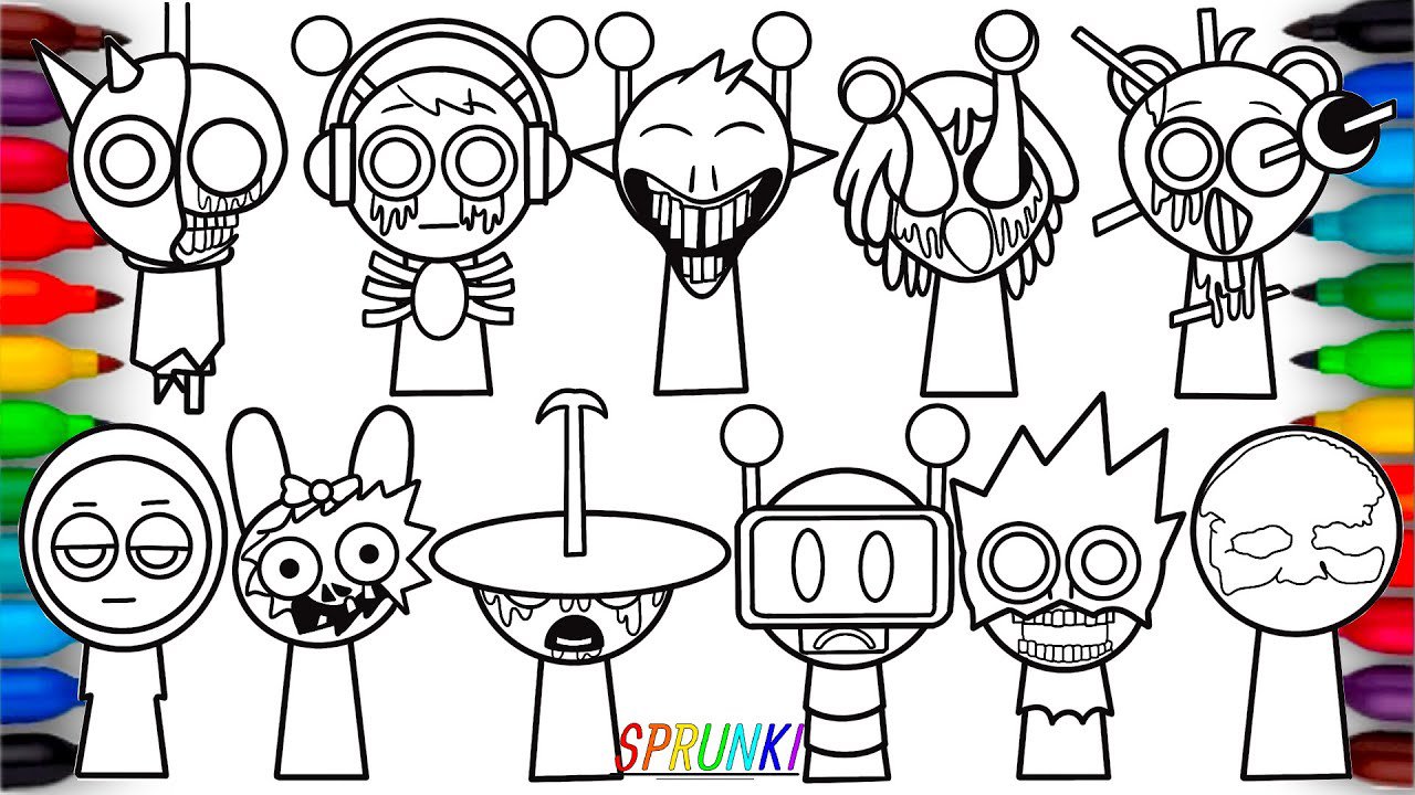 Sprunki Coloring - Music Anime APK للاندرويد تنزيل