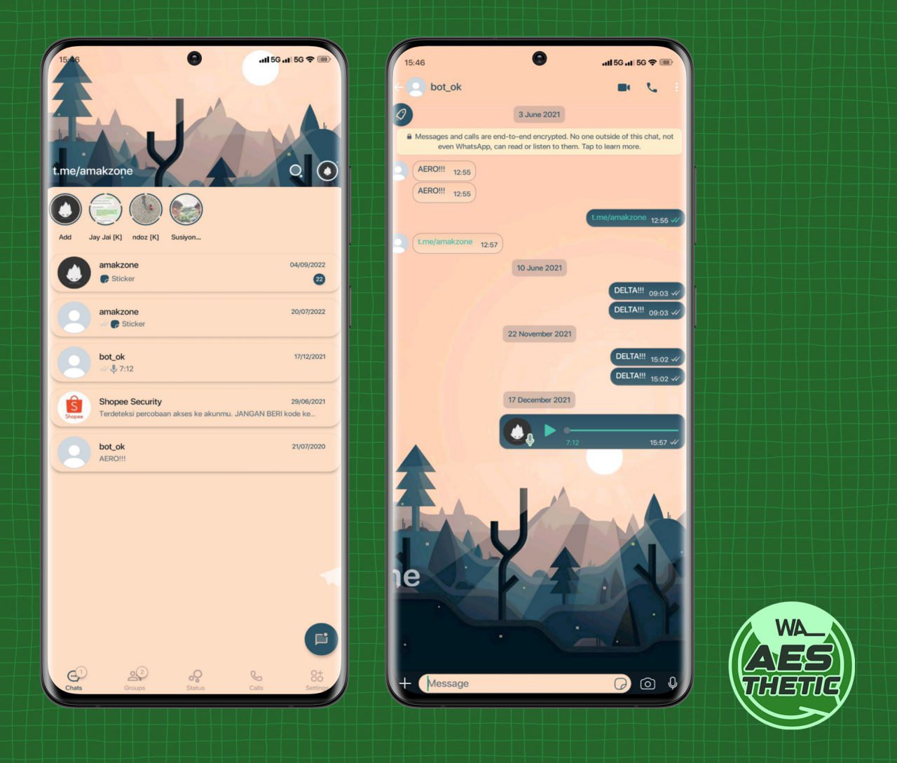 Tema Chat Wallpaper Aesthetic APK for Android Download