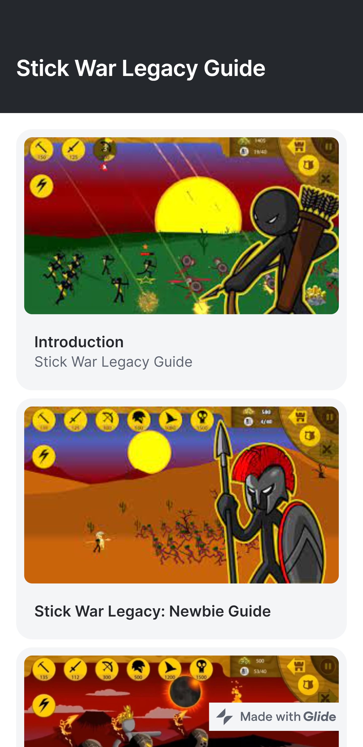 Guide 4 Play Stick War Legacya APK for Android Download