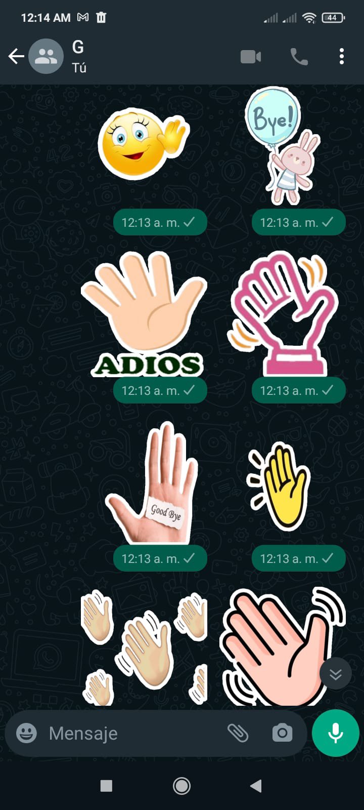 Stickers de Adiós APK für Android herunterladen