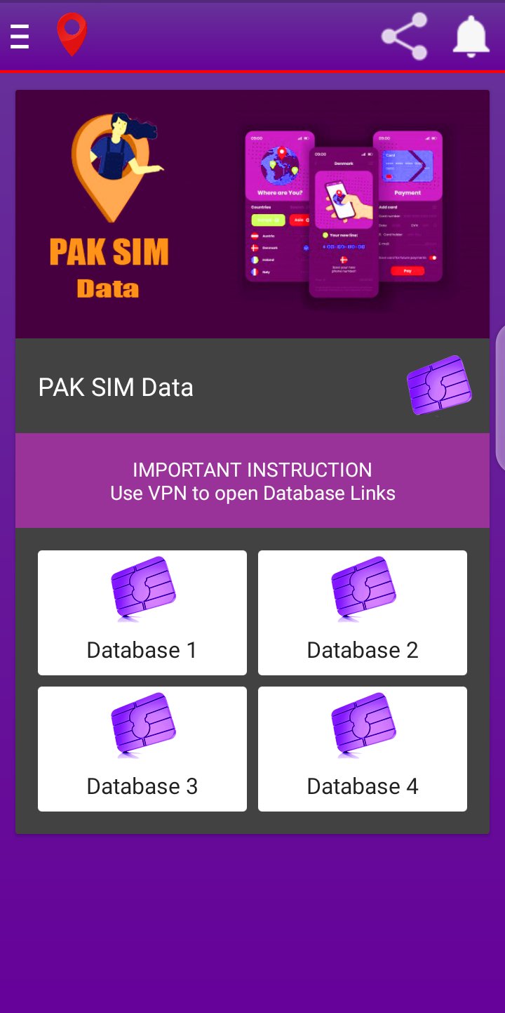 Download Pak Sim Data | Sim Owner Details Latest Version 9.8 Android ...
