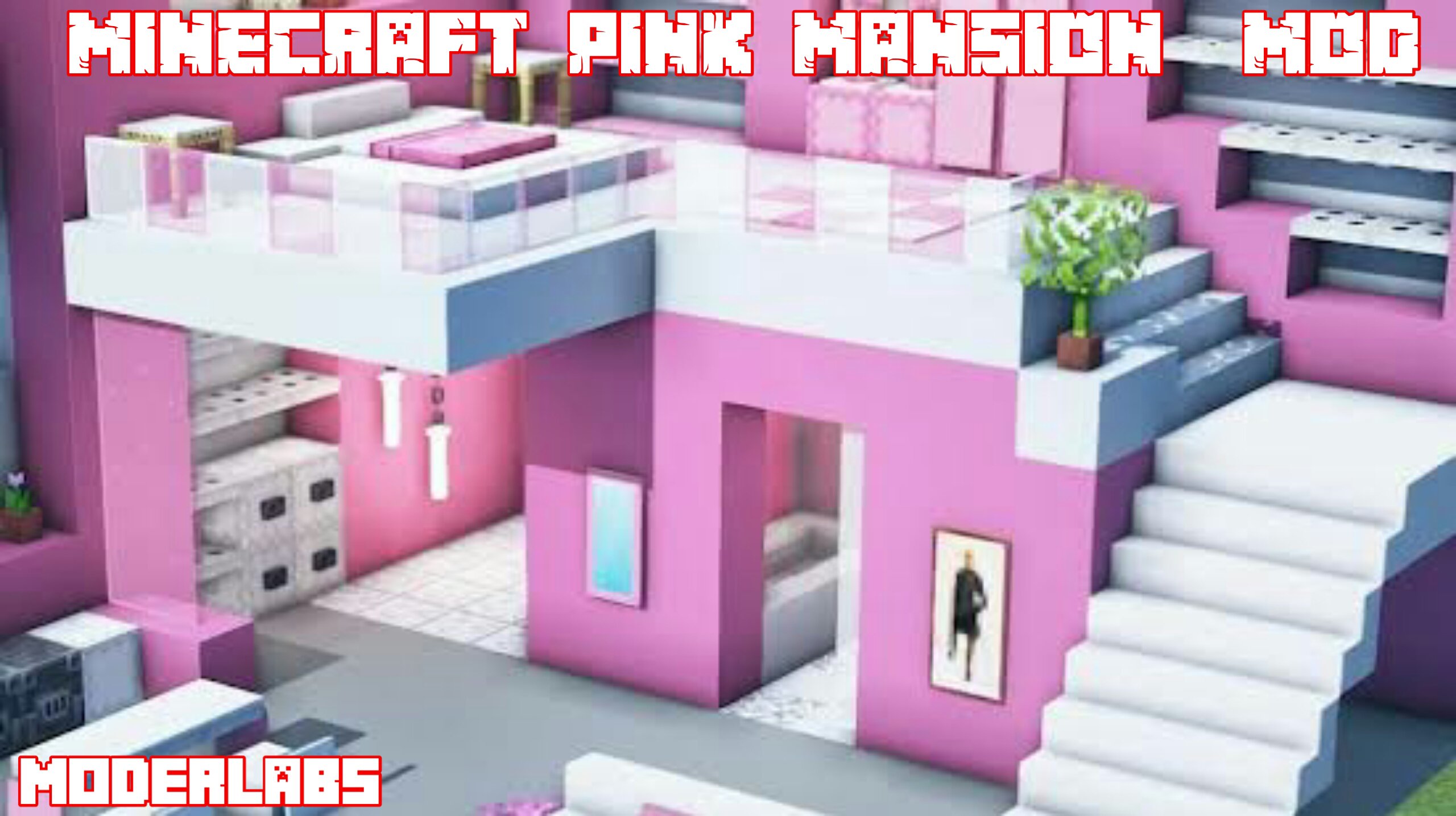Pink mansion for Minecraft APK per Android Download