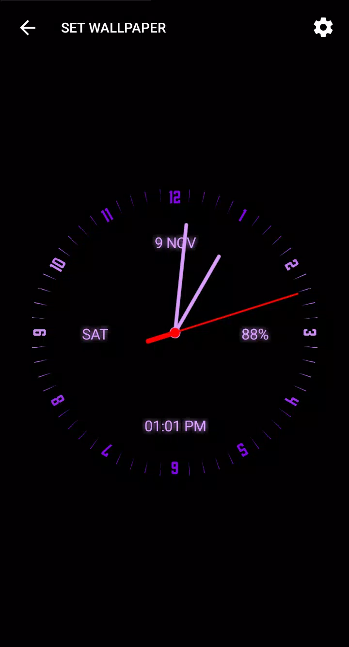 Digital Clock Live Wallpaper