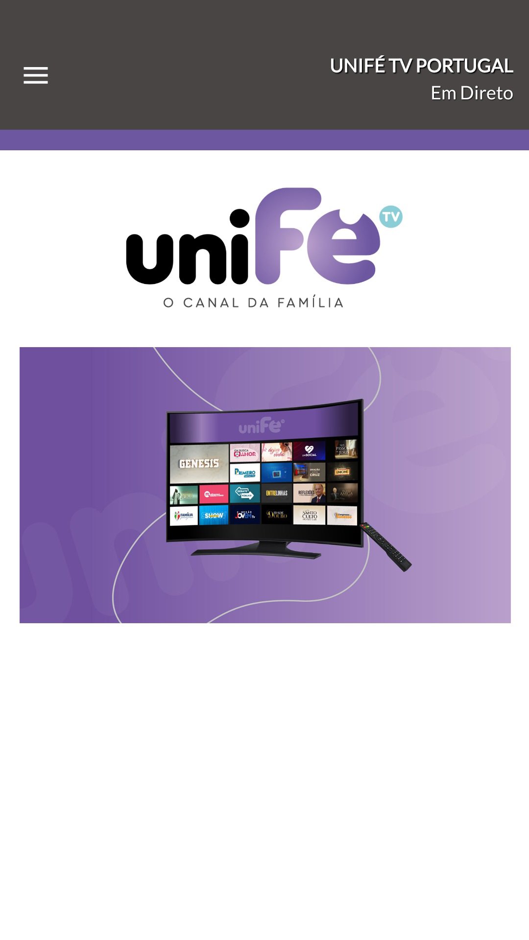 Download do APK de Unifé TV Portugal para Android