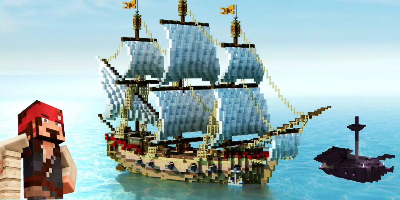 Minecraft Pirate Ship Schematic