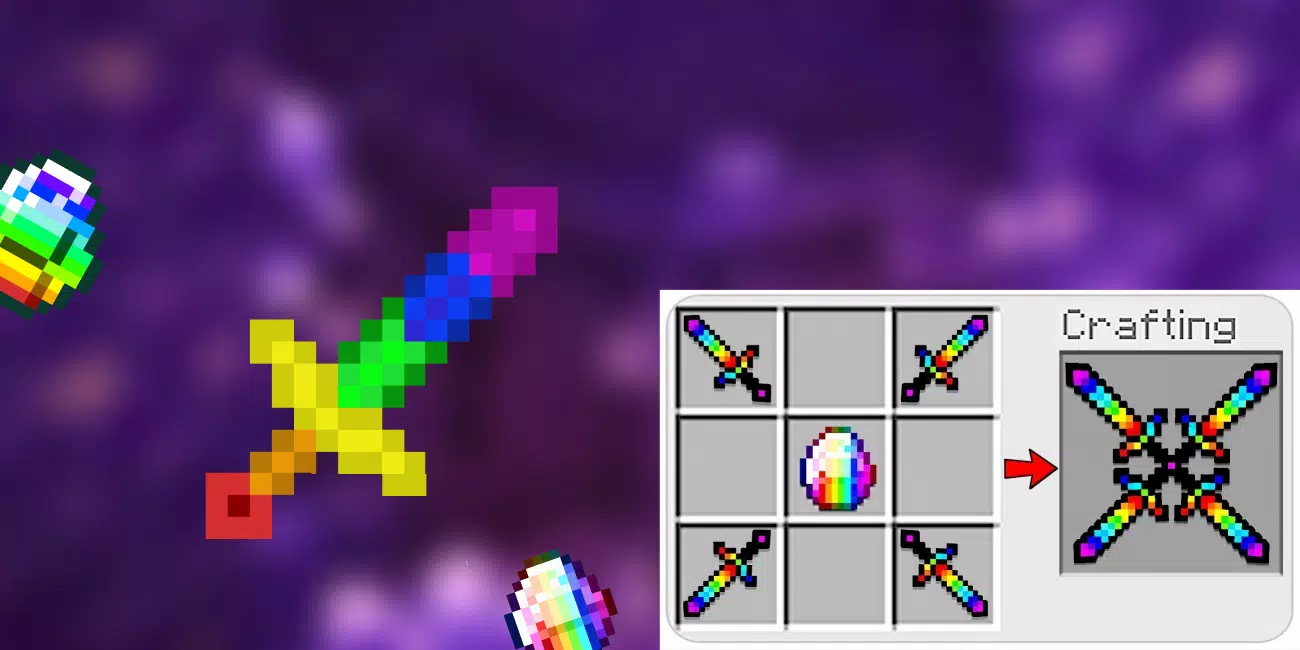 Minecraft Rainbow Sword