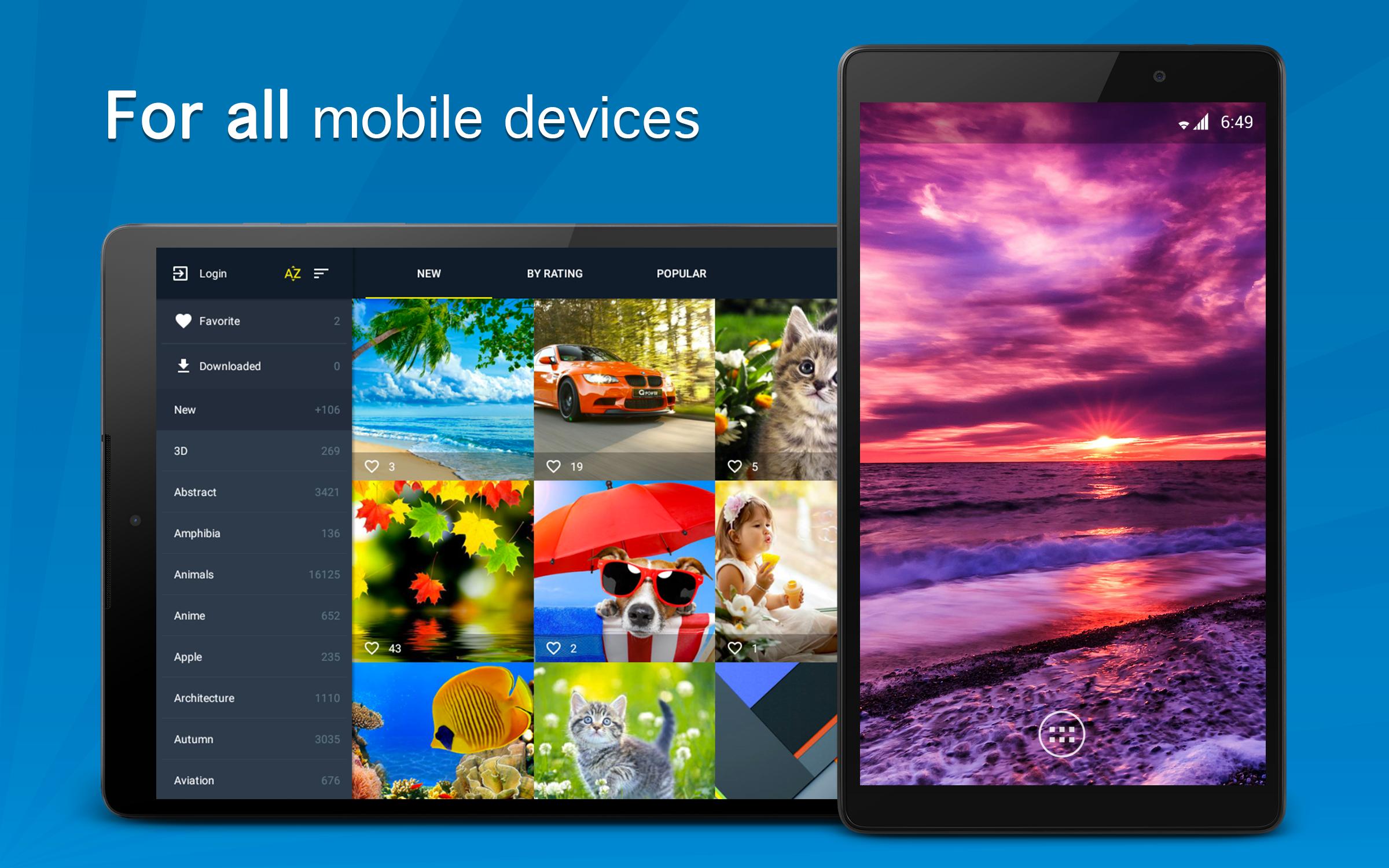 Android ডাউনলোডের জন্য 7Fon - ওয়ালপেপার এইচডি 4K APK