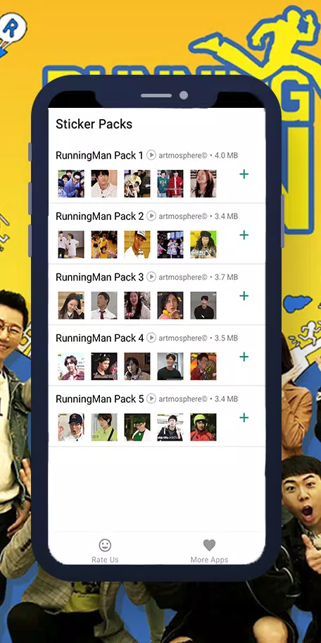 Running Man R Sticker
