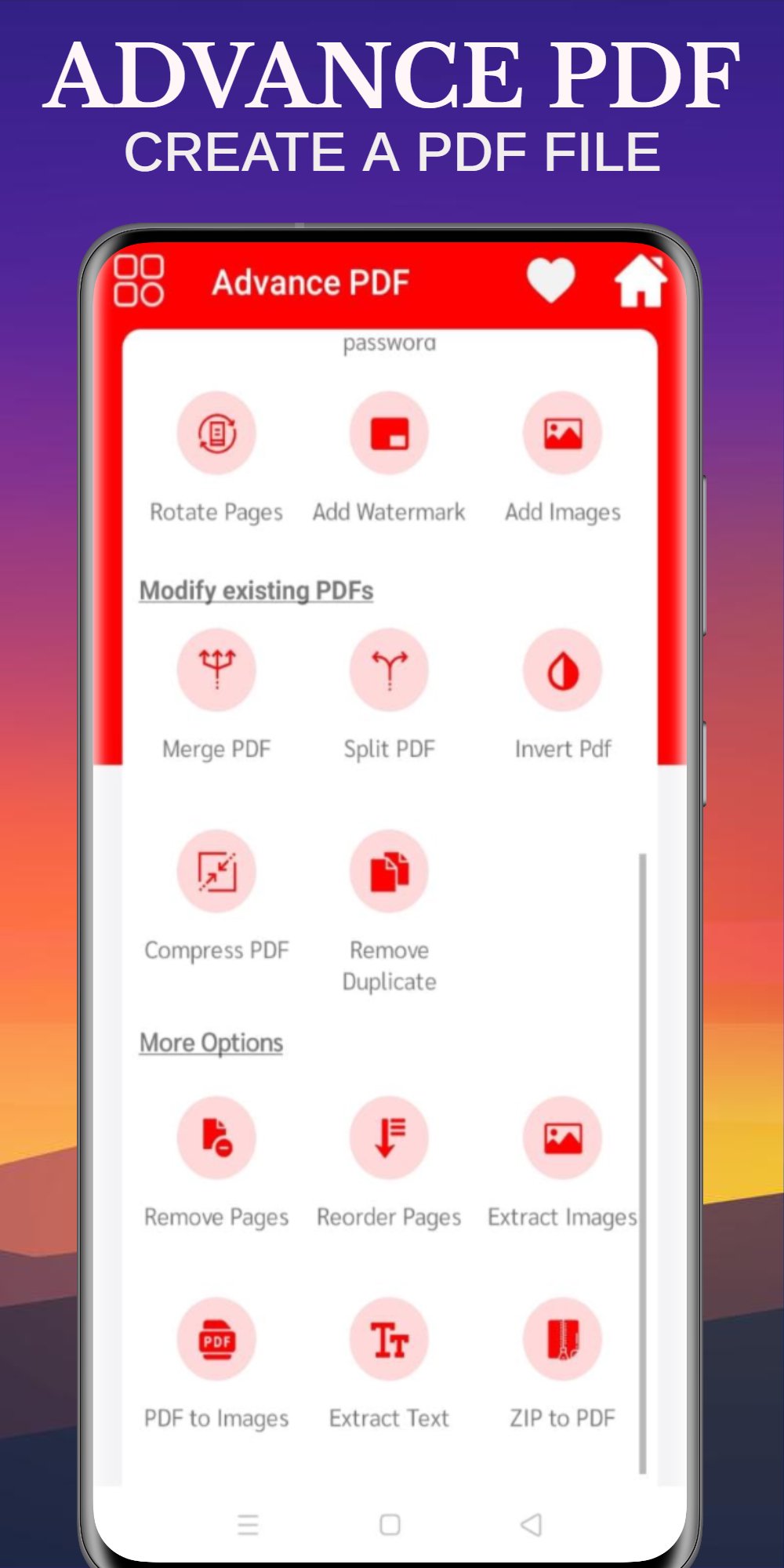Advance PDF : Convert Into Any Formats APK for Android Download
