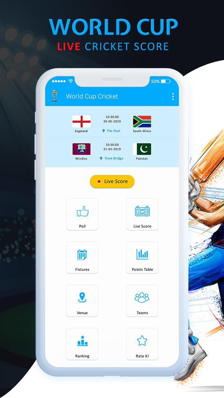 Live Cricket Score - Cricket World Cup Live Score APK for Android Download