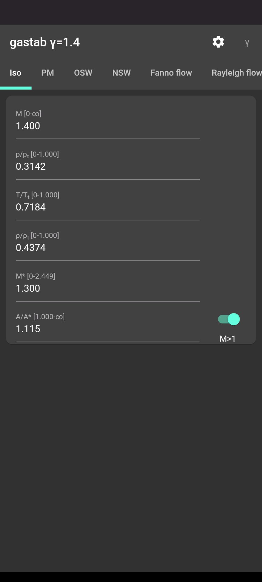 Descarga de APK de GasTab - Gas dynamics Tables para Android