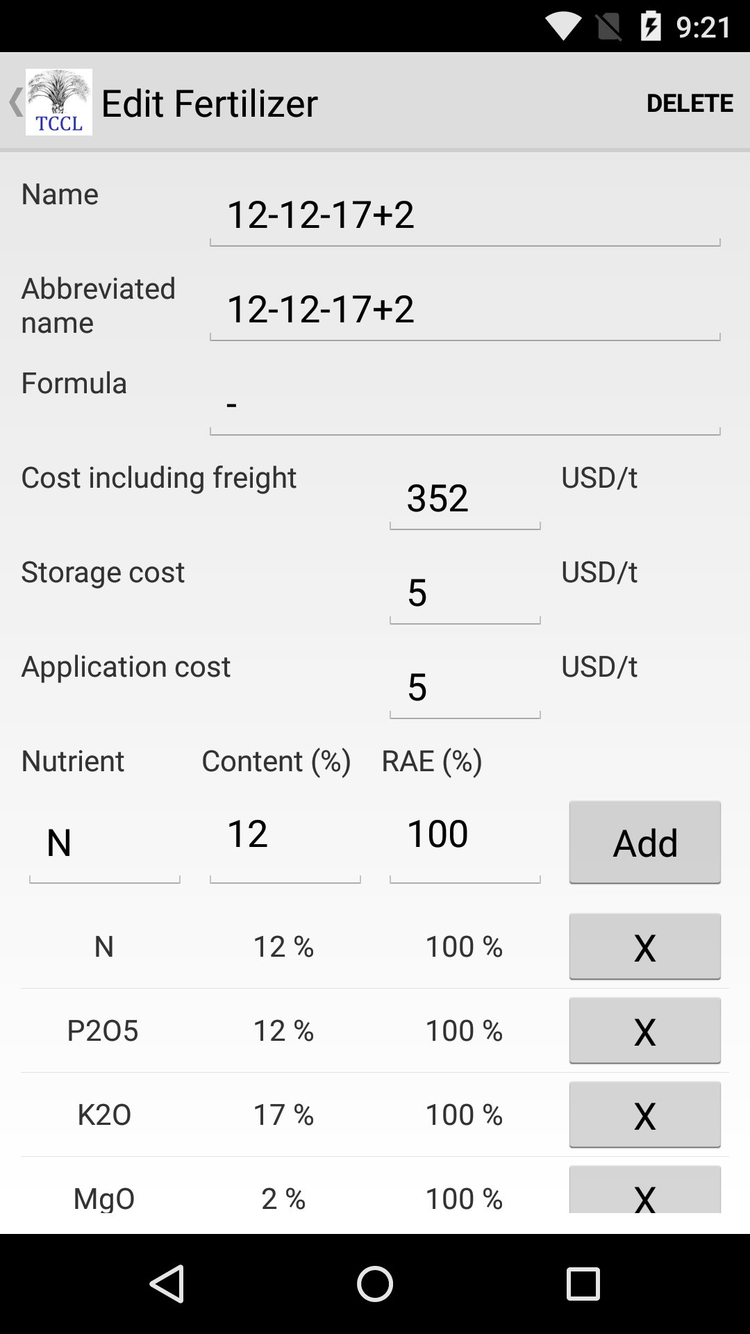 Fertilizer Chooser Neueste Version 1.4 für Android