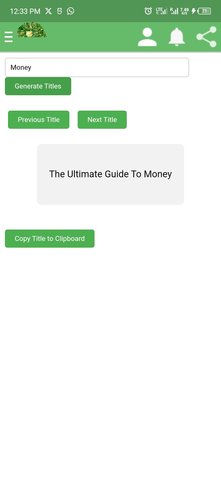 TitleGeniusPro-Title Generator APK for Android Download