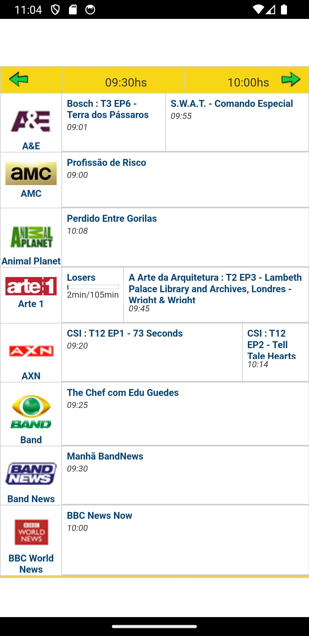 Programação de televisão Guia APK for Android Download