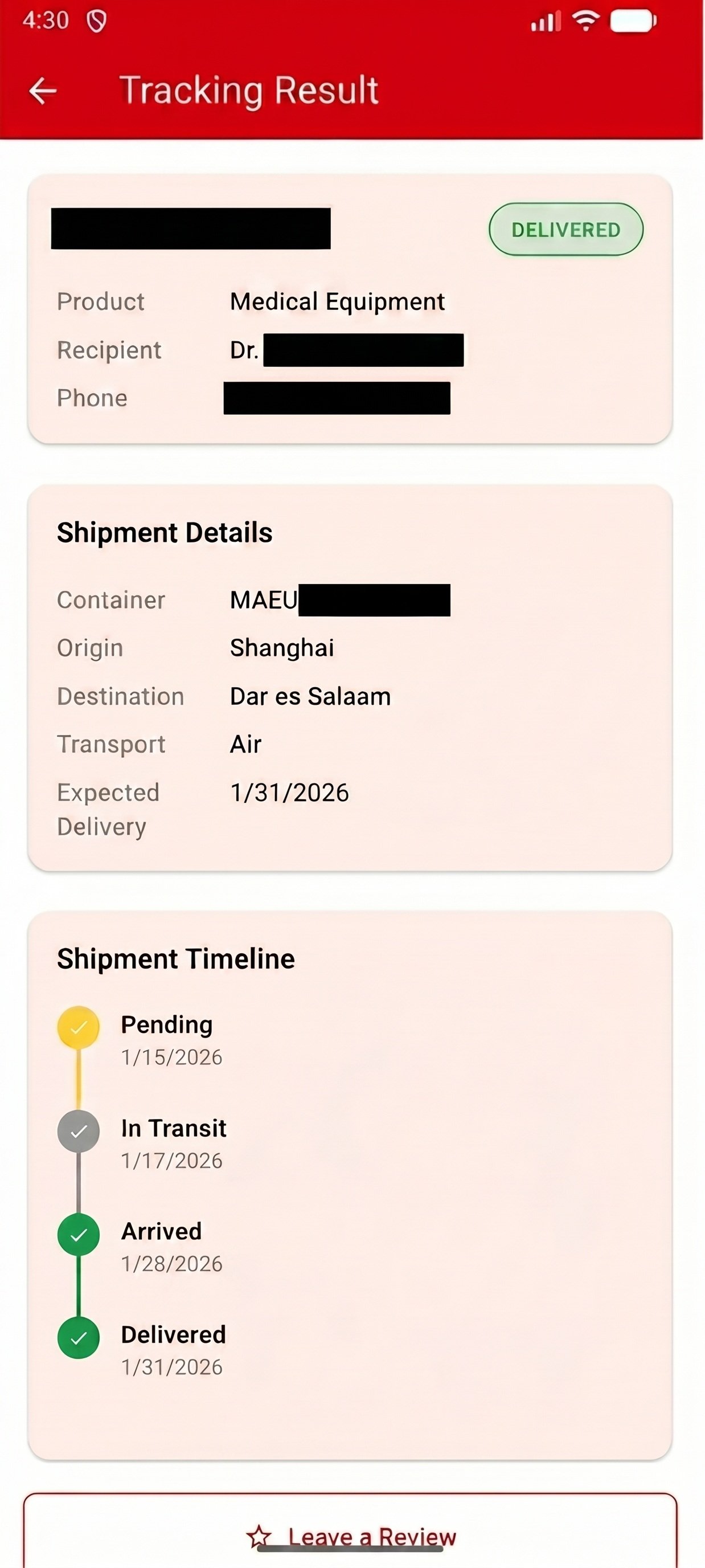 Arex Cargo安卓版应用APK下载