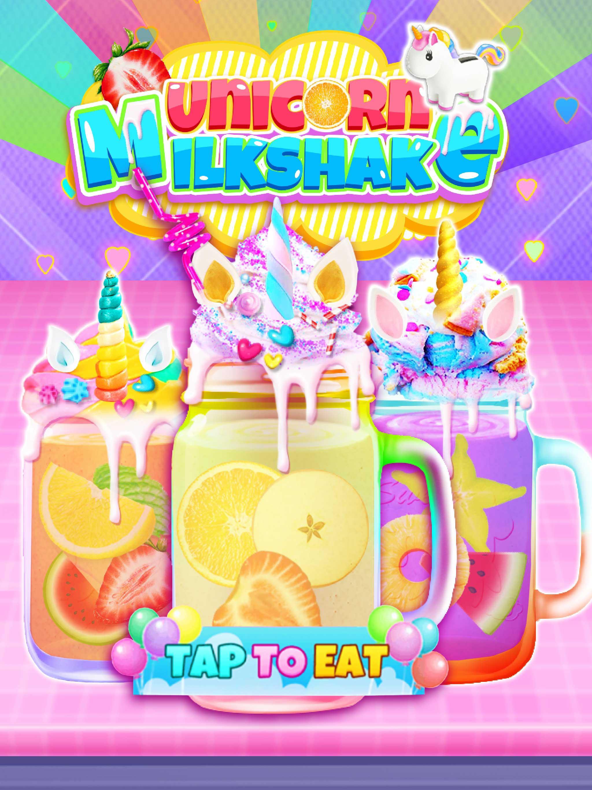 Rainbow Unicorn Milkshake: Cooking Games for Girls APK for Android Download