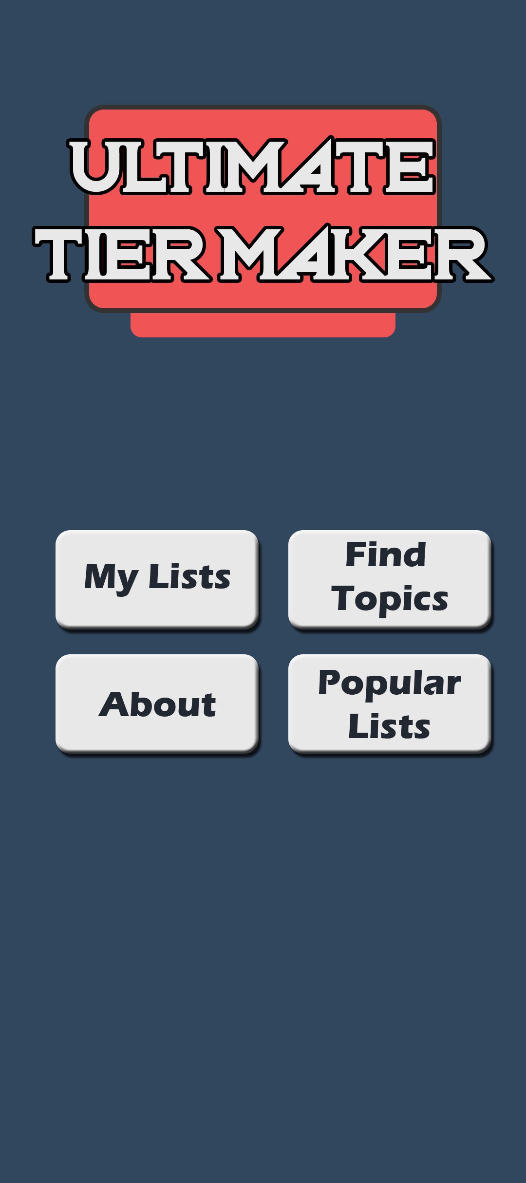Ultimate Tier List Maker APK for Android Download