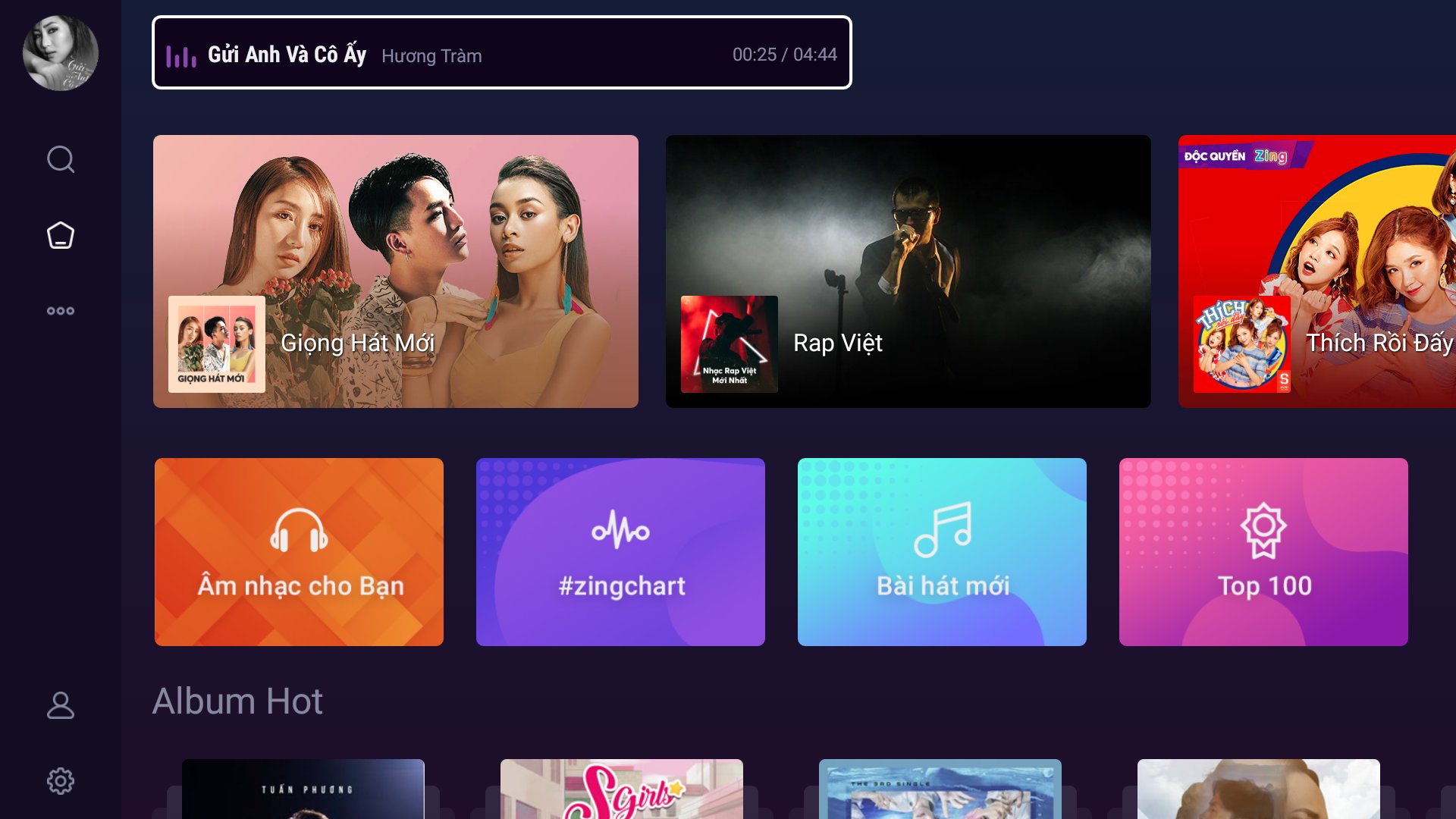 Zing MP3 - Android TV安卓版应用APK下载