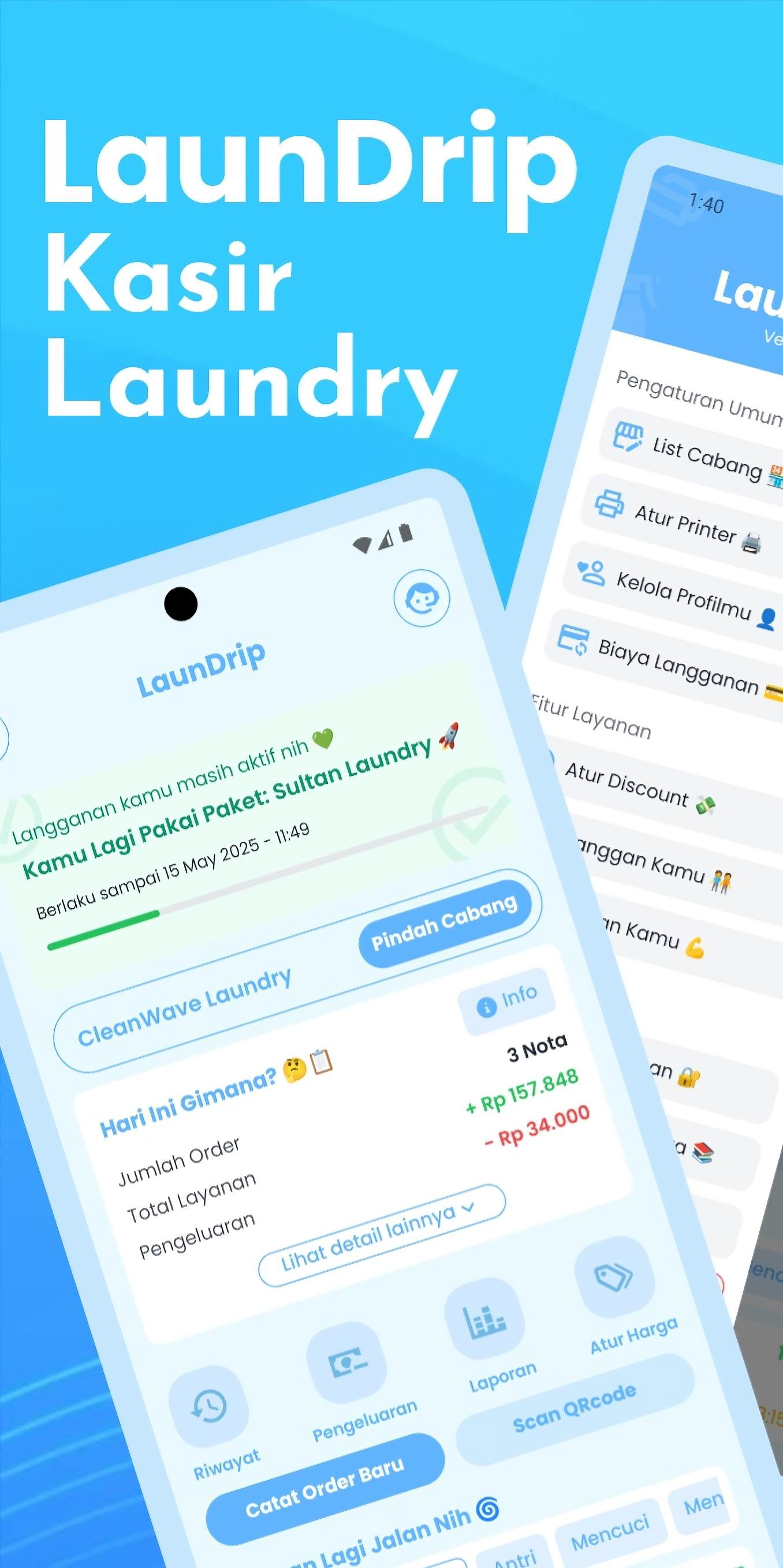 LaunDrip - Kasir Laundry APK for Android Download