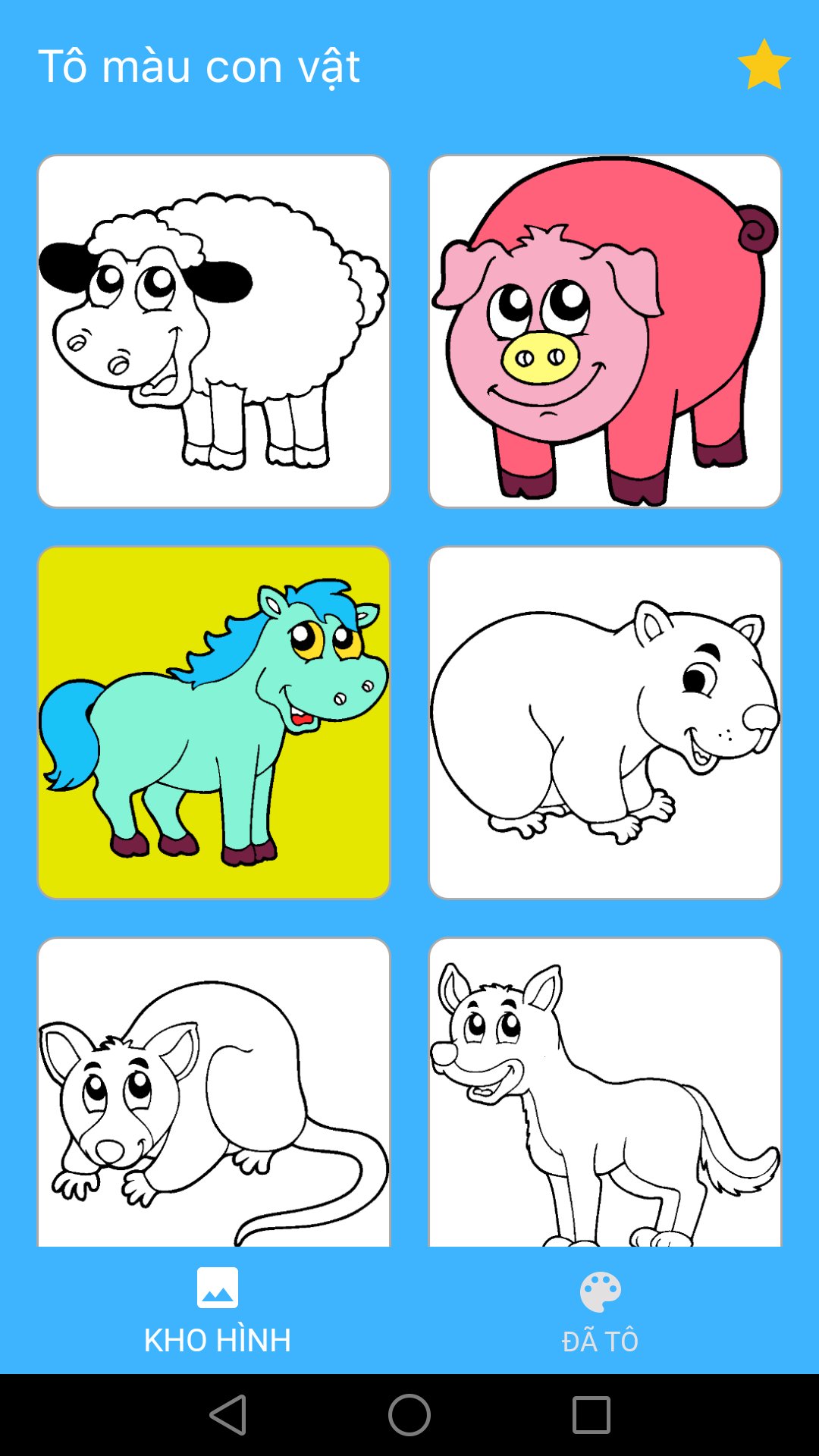 Tô màu con vật - To mau con vat - Animal Coloring APK per Android Download