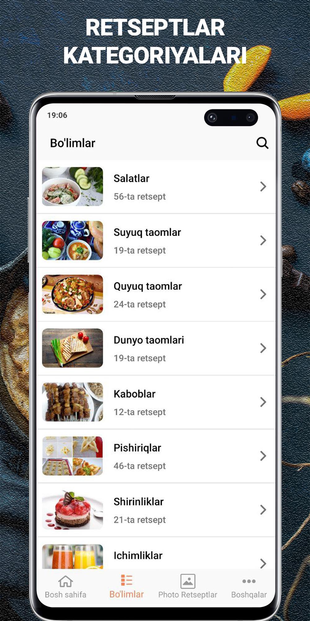 Taomlar retsepti APK for Android Download