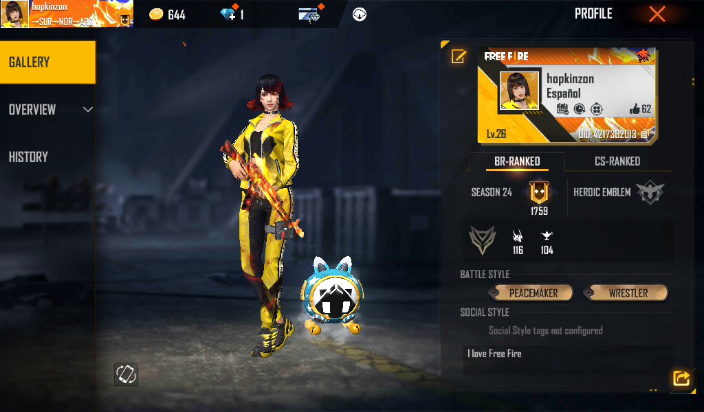 free fire Queen 60 add a post under Free Fire Discussion Group ...